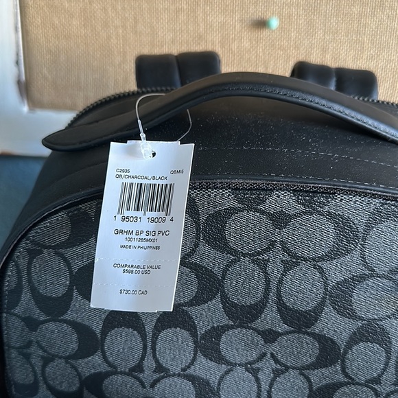 Coach | Bags | Nwt Coach Laptop Backpack Black On Black | Poshmark